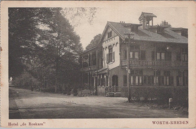Mooie Oude Ansichtkaart van WORTH-RHEDEN - Hotel de Roskam