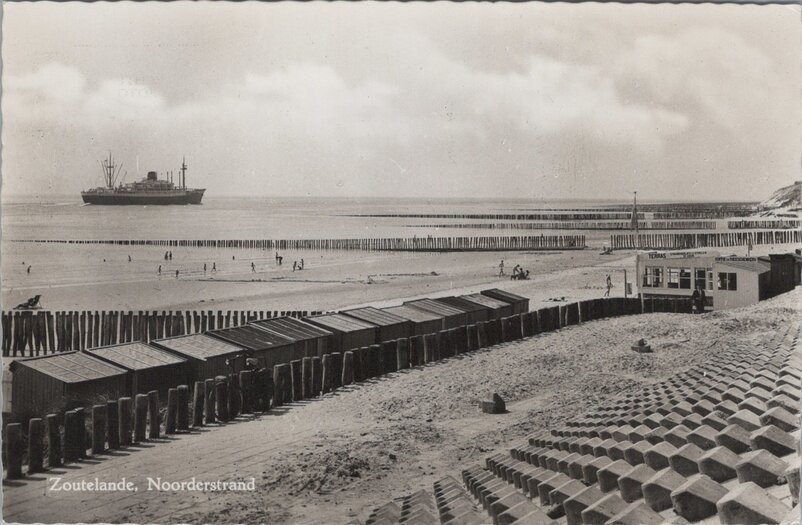 Mooie Oude Ansichtkaart van ZOUTELANDE - Noorderstrand